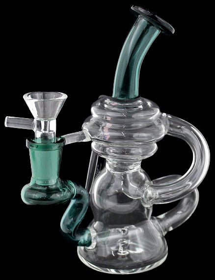 6″ Dual Tube Chamber Inline Recycler Water Pipe – 4 Aces Wholesale