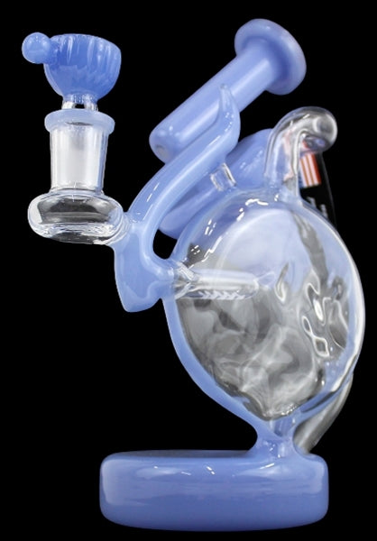 8″ Inline Perk Window Recycler Water Pipe – 4 Aces Wholesale