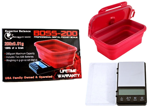 Superior Balance 200G x 0.01G Digital Boss Scale With Collapsible Bowl ...