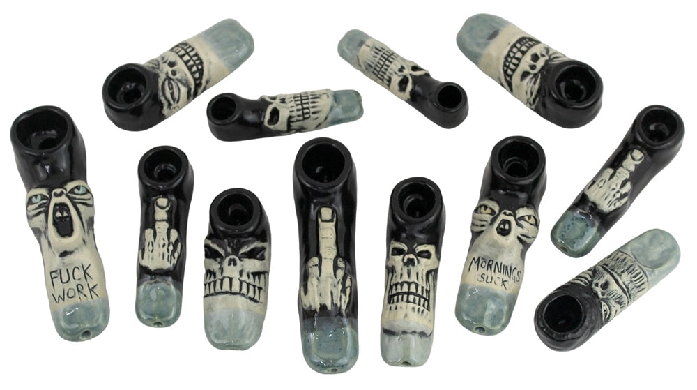 12ct 2″-4″ Ceramic Hand Pipe Assortment Combo 1 – 4 Aces Wholesale
