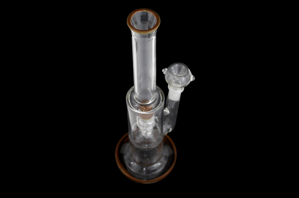 12″ Color Rim Dome Perk Stemless Water Pipe – 4 Aces Wholesale
