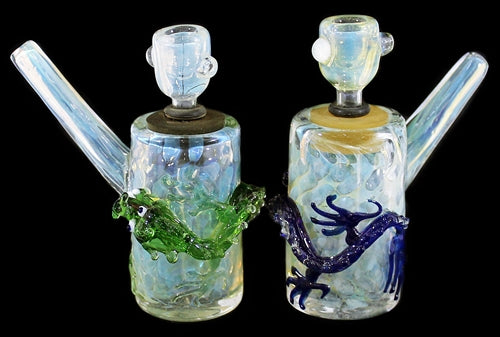 4″ Animal Worked Fuming Jar Bubbler – 4 Aces Wholesale