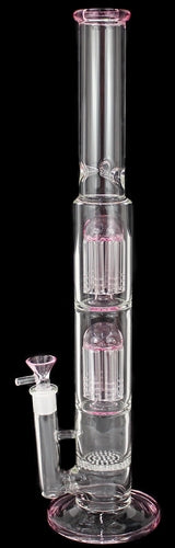 17″ Honeycomb Tree Triple Perk Color Water Pipe – 4 Aces Wholesale