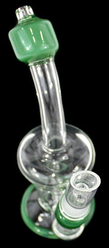 5″ Curved Mini Inline 10mm Oil Rig – 4 Aces Wholesale