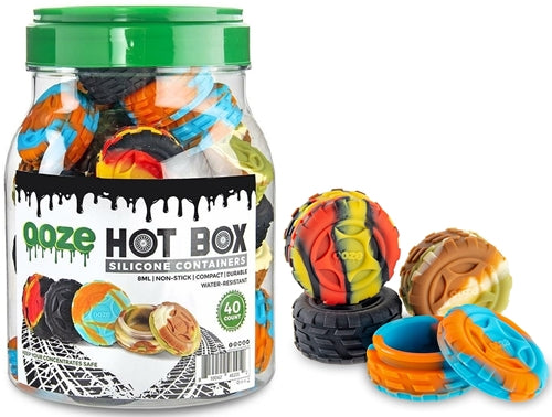 Ooze Silicone 8ml Containers – Hot Box 30pk – 4 Aces Wholesale