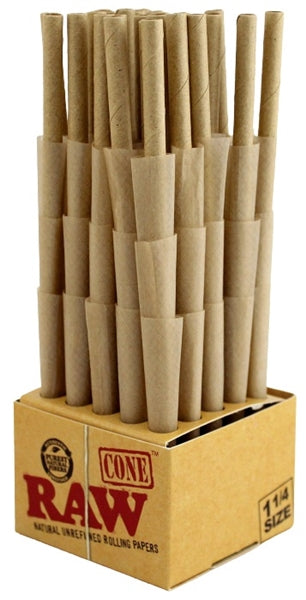 RAW Mini Bulk Prerolled Cones – Classic – 1 1-4 75pk – 4 Aces Wholesale