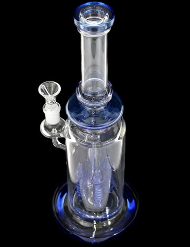 12″ Color Rim Rocket Perk Water Pipe – 4 Aces Wholesale