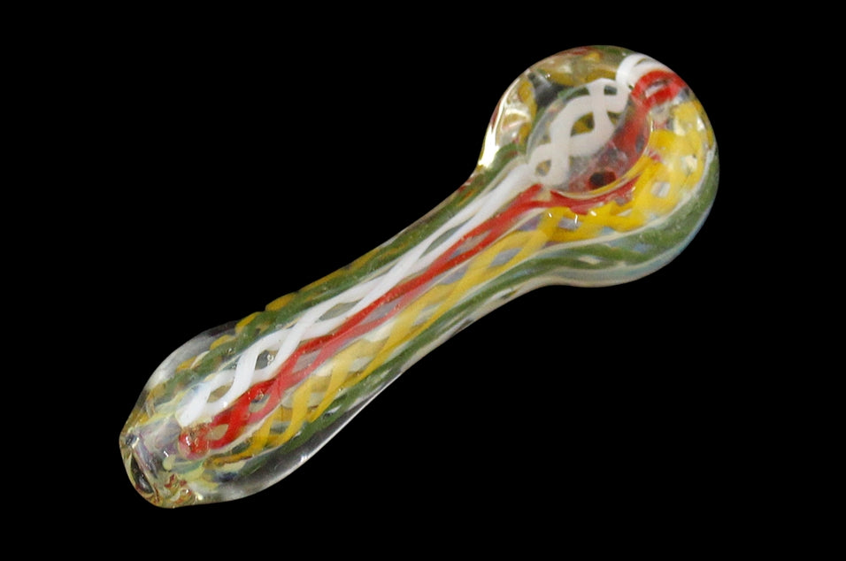 10ct 3″ Spiral Strip Hand Pipe – 4 Aces Wholesale
