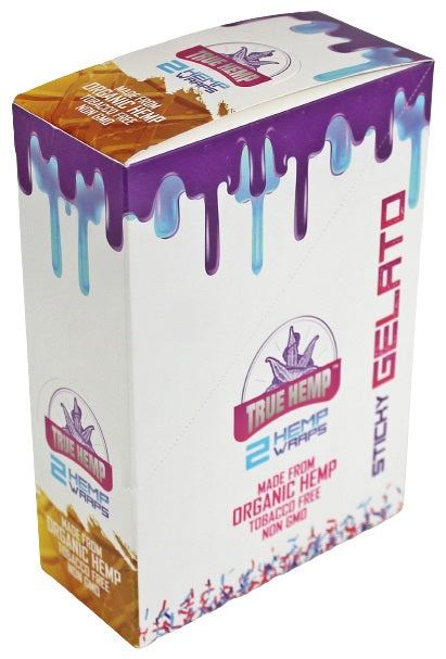 True Hemp Organic Hemp Wraps – Sticky Gelato – 4 Aces Wholesale