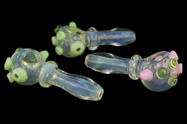 4ct 4″ Martian Fuming Spoon Hand Pipe – 4 Aces Wholesale