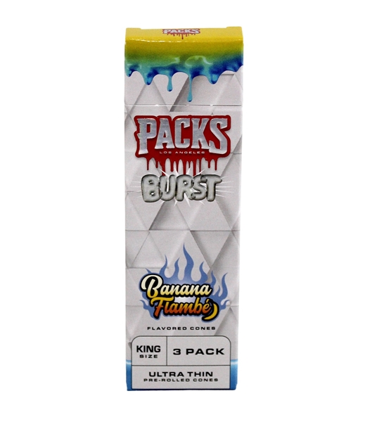 Packs Burst Flavored Cones – King Size 24pk – 4 Aces Wholesale