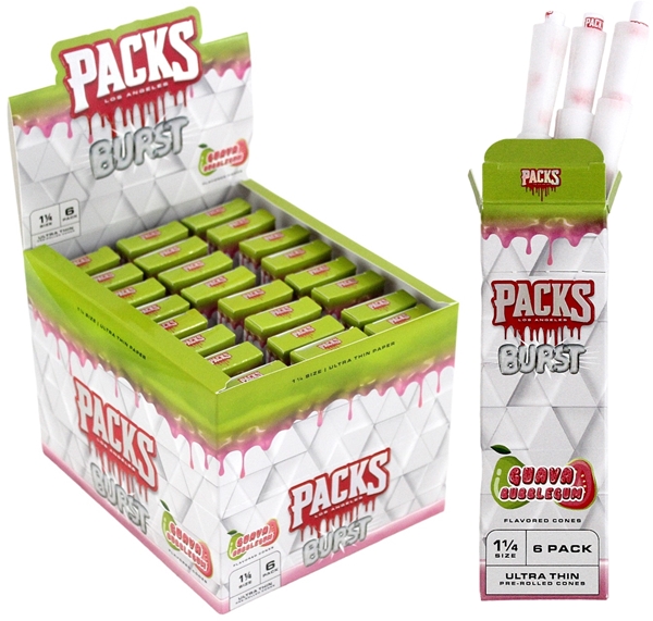 Packs Burst Flavored Cones – 1 1/4 Size 24pk