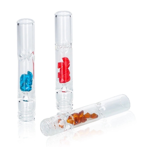 Glass Chillums with Gem Filter 48pk – 4 Aces Wholesale