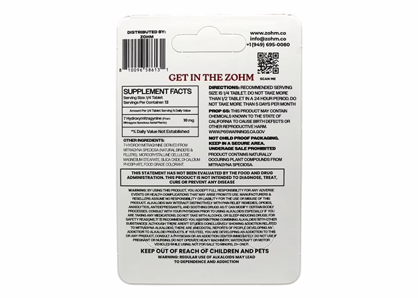 ZOHM Extra Strength 120mg 7-OH – Cherry Limeade 3-Tablet – 4 Aces Wholesale