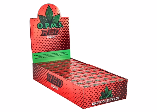 OPMS Kratom Extract Liquid Shot – Red – 4 Aces Wholesale