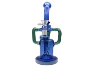 9″ Triple Tube Honeycomb Perk Curved Recycler Water Pipe – 4 Aces Wholesale